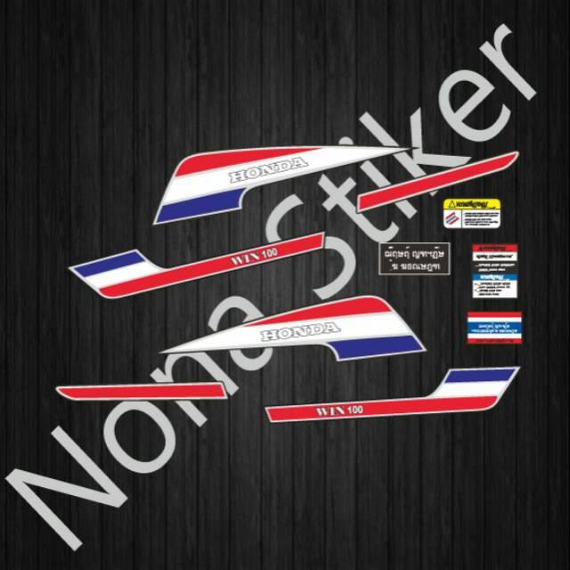 Jual STIKER STRIPING DECAL WIN 100 THAILAND 1 | Shopee Indonesia