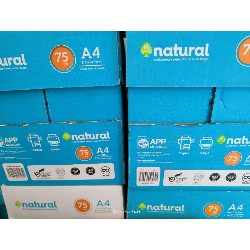 Jual 1 Dus = 5 rim!! HVS Natural A4/kertas HVS Natural A4/kertas fotokopi/hvs a4 natural ...