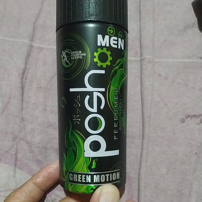Jual POSH Men Body Spray Green Motion 150ml | Shopee Indonesia