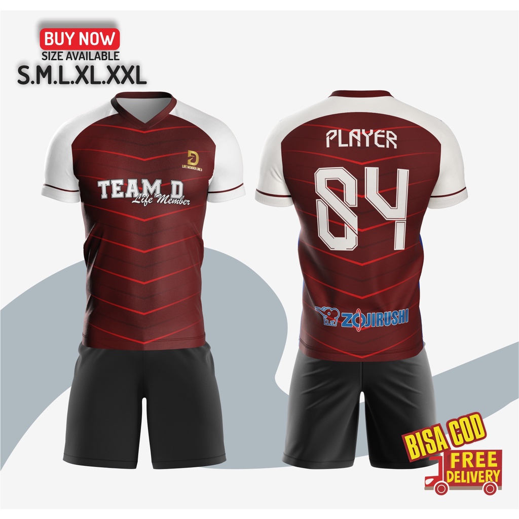 Jual JERSEY/JERSY PRINTING BOLA BAJU JERSEY FUTSAL JERSY BADMINTON ...