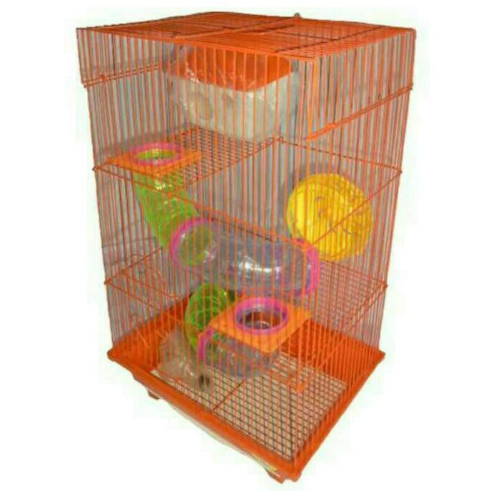 Jual Kandang Hamster Medium 3# Oren | Shopee Indonesia