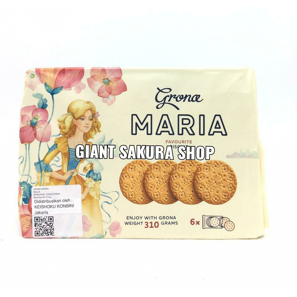 Jual Grona Maria Favourite Biscuit / snack import / biskuit import ...