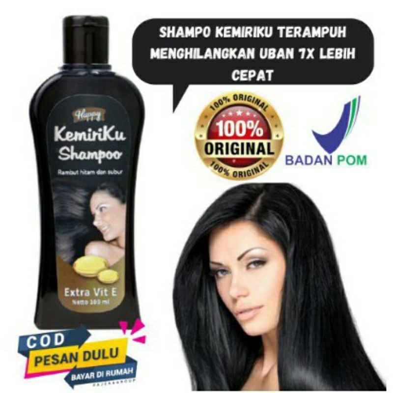 Jual happy kemiriku shampoo penghilang uban rambut | Shopee Indonesia