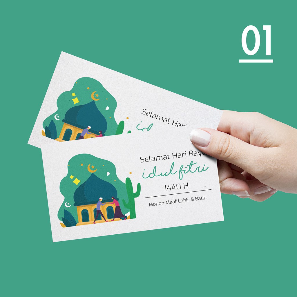 Jual Kartu Ucapan Lebaran 10x15 / Greeting Card / Idul Fitri Indonesia ...