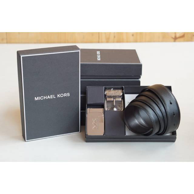 Jual Ikat Pinggang Pria MK 4 IN 1 Cas Belt Box Set Black/Brown | Shopee ...