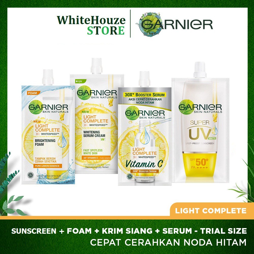 Jual Garnier Light Complete Sachet TRIAL SIZE ( PAKET ) | Shopee Indonesia