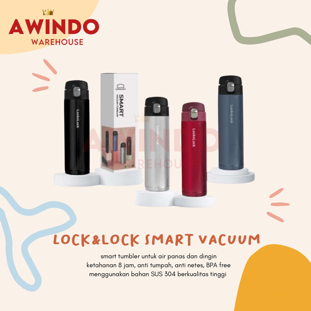 Jual LOCK N LOCK SMART VACUUM TUMBLER - Botol Minum Termos Air Panas ...