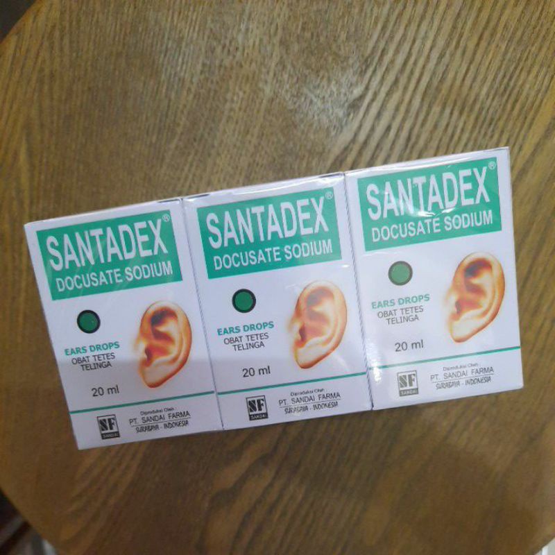 Jual Obat Tetes Kuping Sakit Telinga SANTADEX Ear Drops 20 ml | Shopee ...