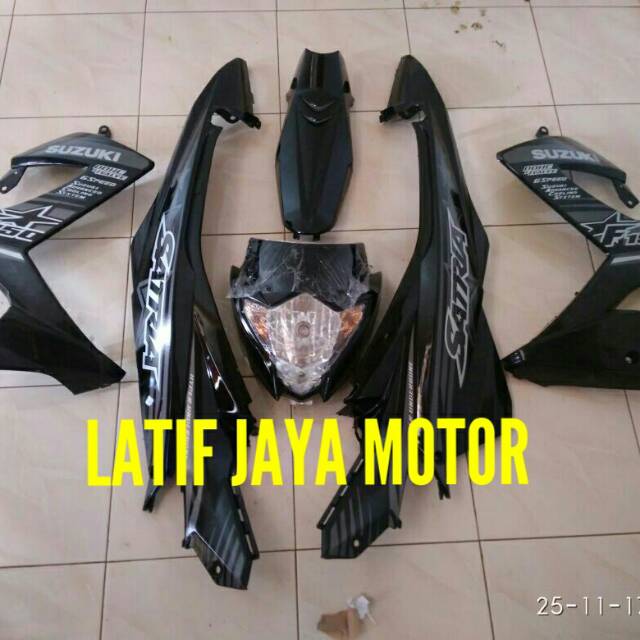 Jual PROMO!! full body satria FU new tahun 2014 hitam | Shopee Indonesia