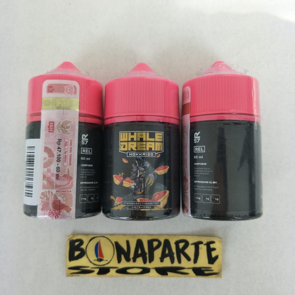 Jual Liquid Whale Dream 60ML 3MG WD Hokkaido Strawberry Cheesetart by ...