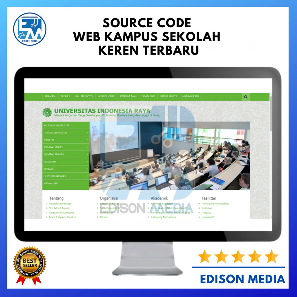 Jual Source Code Web Kampus Sekolah Keren Terbaru Indonesia|Shopee ...