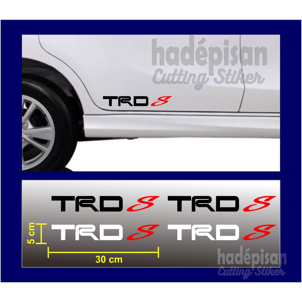 Jual Stiker Mobil Cutting Sticker Kaca dan Body Mobil TRD S Indonesia ...