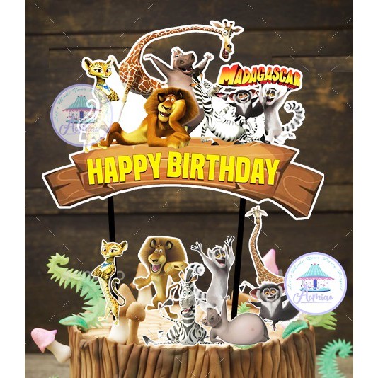 Jual MADAGASCAR CAKE TOPPER Indonesia|Shopee Indonesia