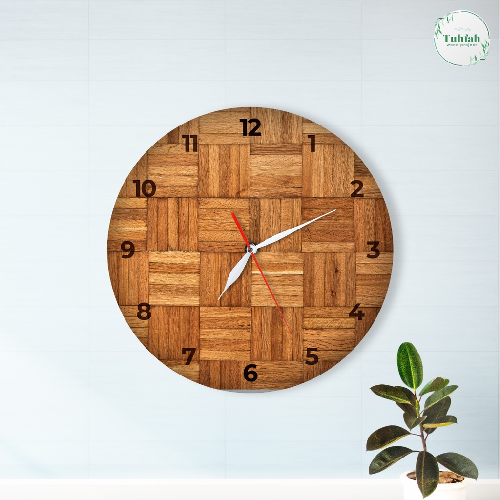 Jual tuhfah project jam dingding kamar rumah hiasan dekorasi Wall Decor ...