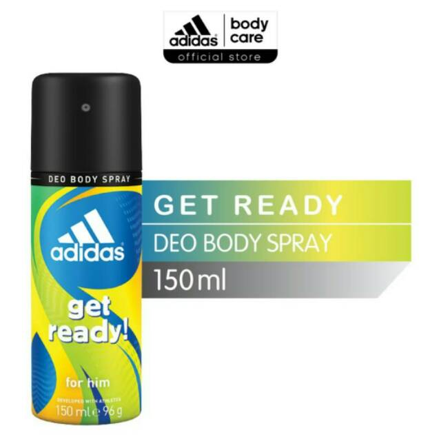 Jual ADIDAS Original Get Ready Deo Body Spray 150ml | Shopee Indonesia
