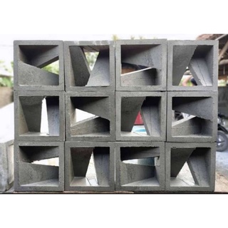 Jual roster/jalusi/ventilasi modern minimalis abu abu natural | Shopee ...