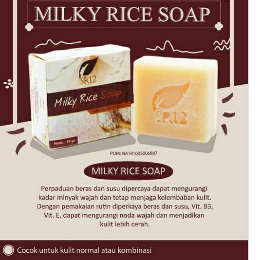 Jual Milky Rice Soap /Milky Rice Soap SR12 / Milky Rice / Sabun Beras ...