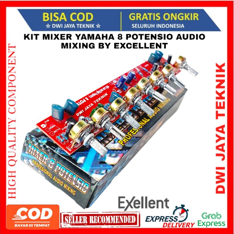 Jual KIT MIXER YAMAHA 8 POTENSIO AUDIO MIXING BY EXCELLENT | Shopee Indonesia