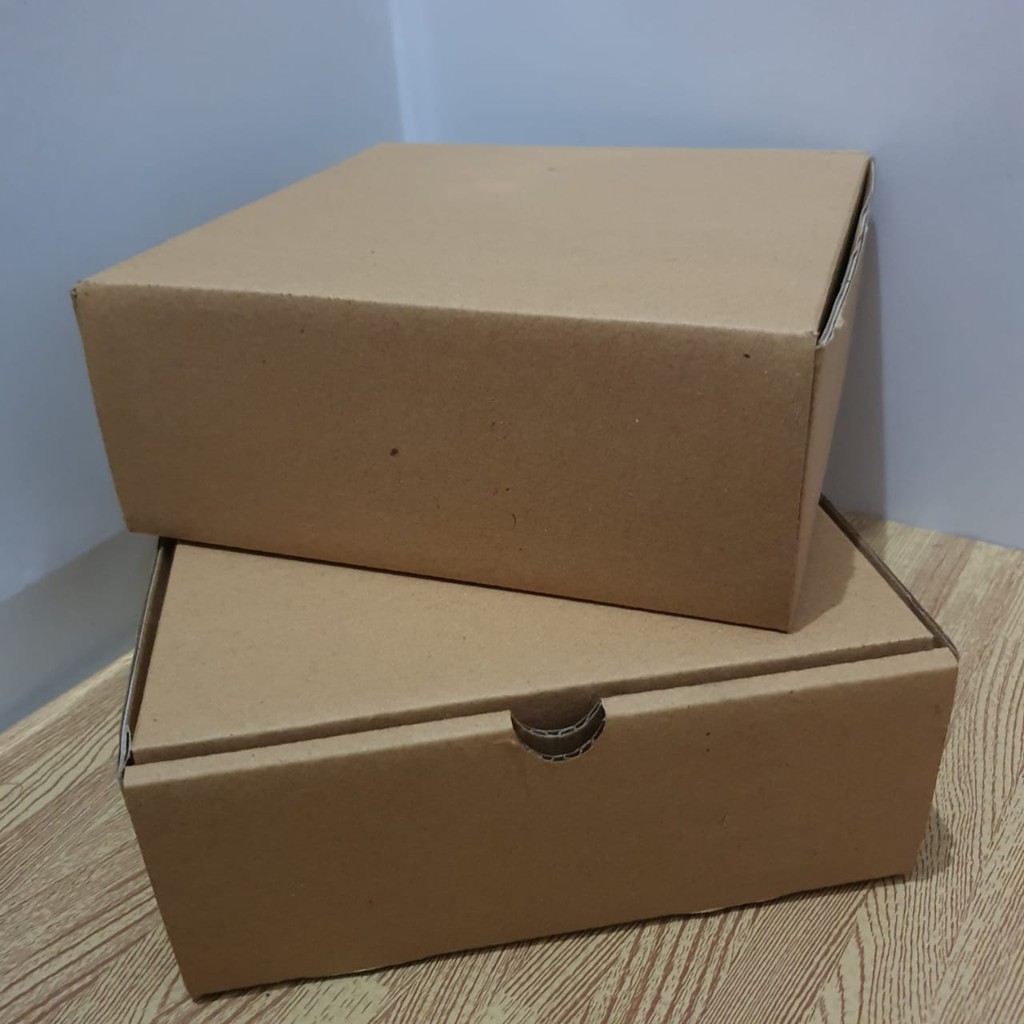 Karton Box 18x18x7 cm Kardus/Box/Karton/Polos/Hampers/Nasi | Shopee ...