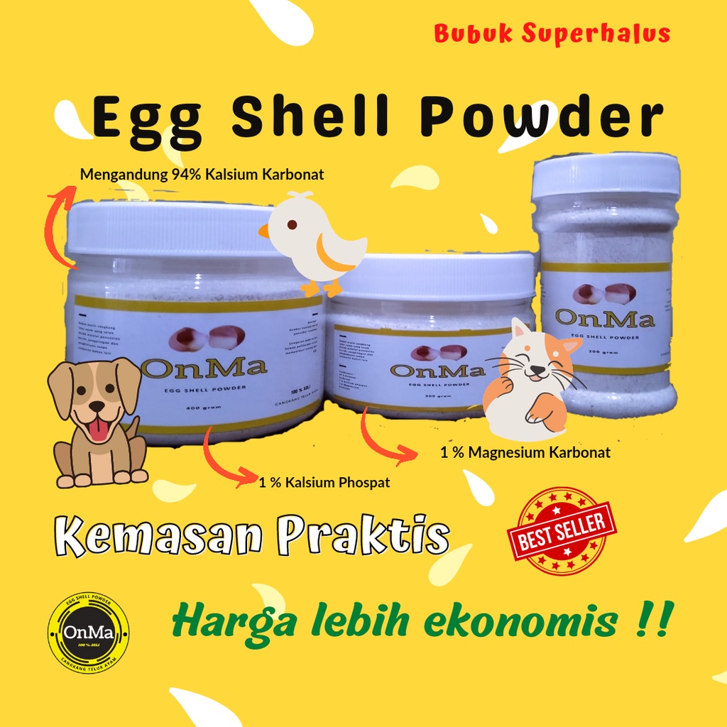 Jual Egg Shell Powder Tepung Cangkang Telur Bubuk Superhalus Pupuk ...