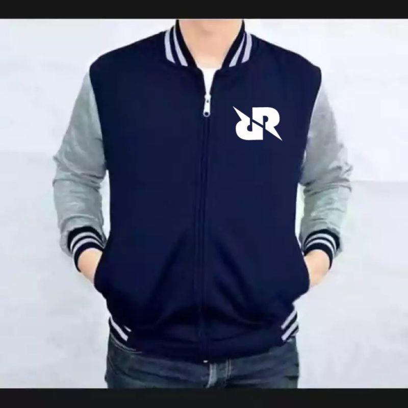 Jual ZALFA STORE01//JAKET VARSITY FONT DADA 01/ JAKET VARSITY POLOS ...