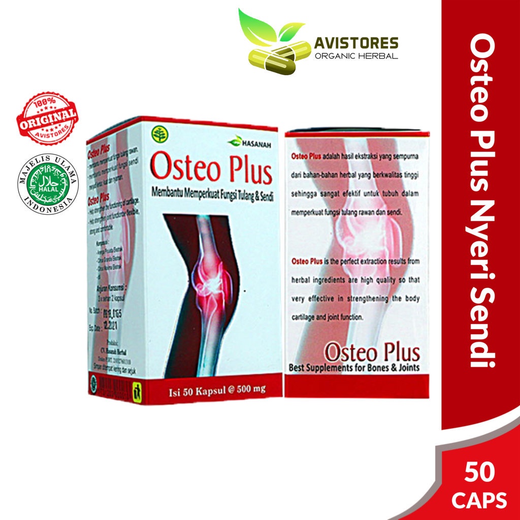 Jual OSTEOPLUS Obat Osteoporosis Tulang Keropos Nyeri Sendi Isi 50 ...