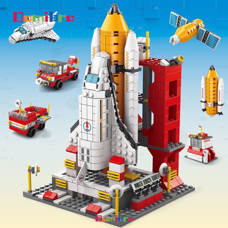 Jual 1000Pcs Brick Rocket Kotak Block Mainan Pesawat Ulang-alik ...