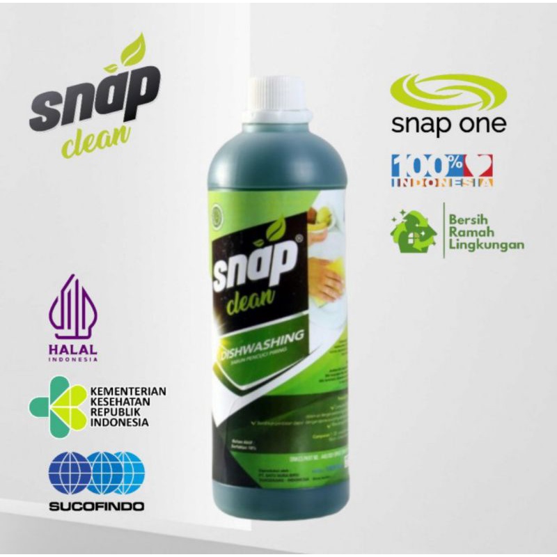 Jual Sabun Cuci Piring Ramah Lingkungan Snap Clean Dishwashing 1 Liter ...