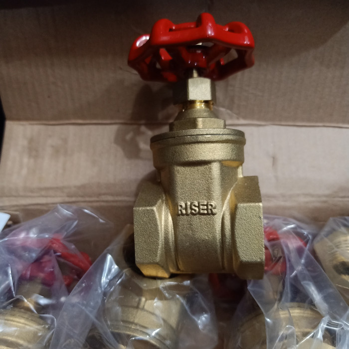 Jual Gate Valve Riser / Stop Kran Air Putar Kuningan 1"inch RISER | Shopee Indonesia