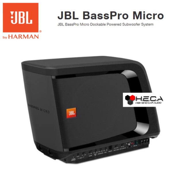 JBL BassPro Micro 8-inch Slim Subwoofer Aktif Active Sub Built in Power ...