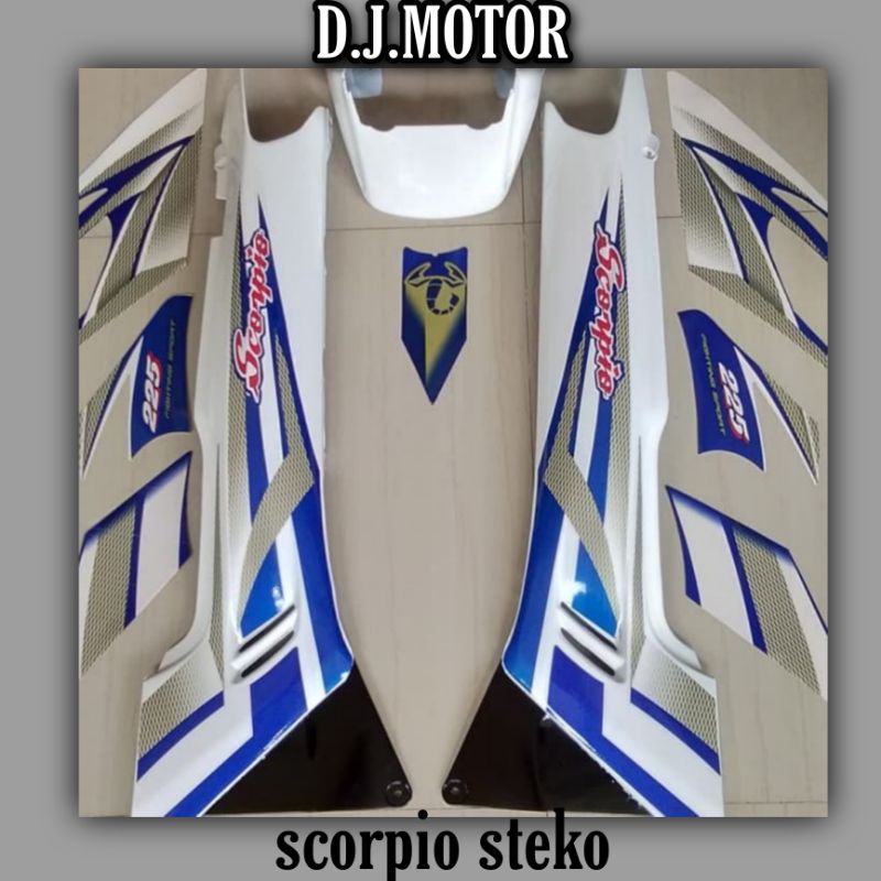 Jual cover body belakang scorpio steko kotak z putih | Shopee Indonesia
