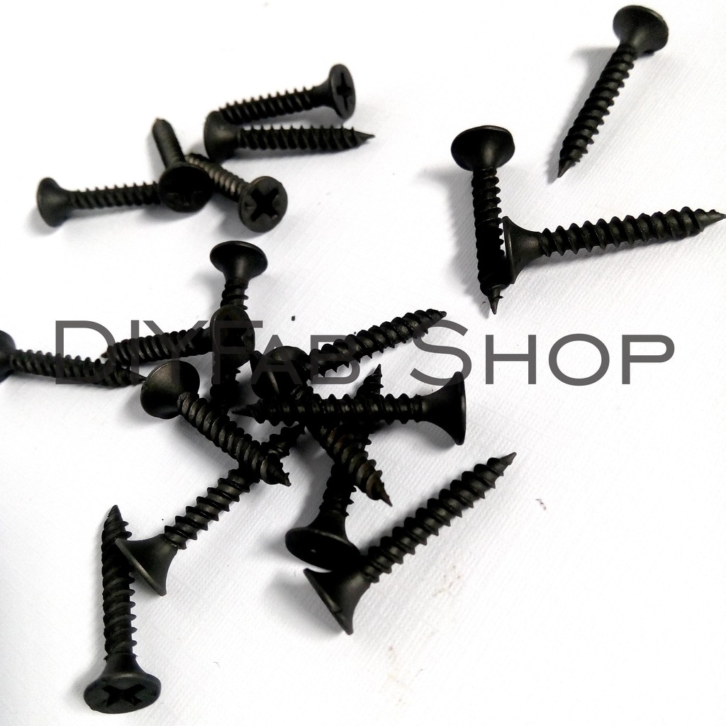 Jual Baut Hitam Screw 1 inch 25 mm Paku Drat Drywall Plafond Triplek ...