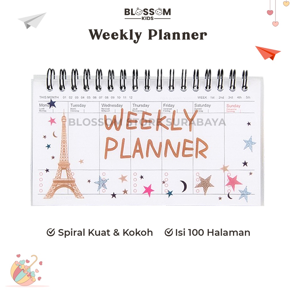 Jual Planner Weekly Terlengkap & Harga Terbaru Februari 2023 | Shopee ...