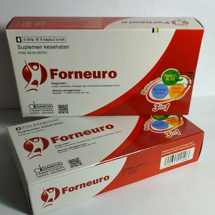Jual Forneuro " suplemen kesehatan harga per/dus/box isi 5 strip,@6 ...