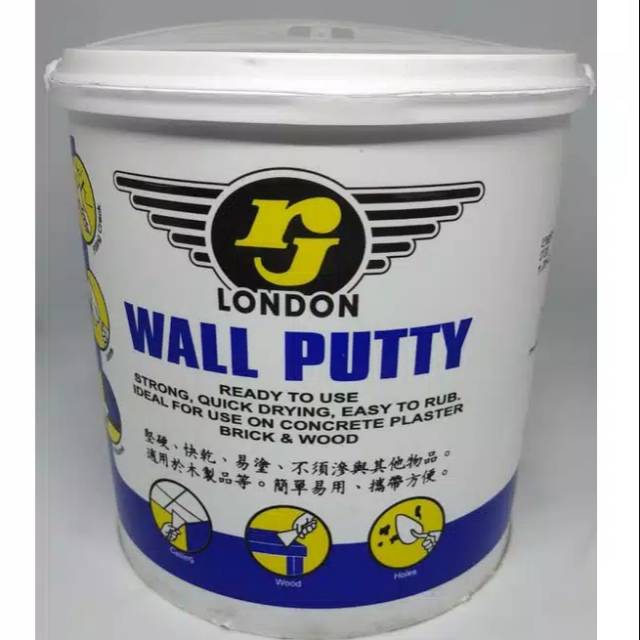 Jual DEMPUL BETON | PLAMIR TEMBOK WALL PUTTY RJ 5KG | Shopee Indonesia