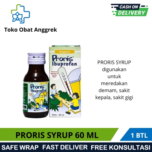 Jual PRORIS SUSPENSI SYRUP 60 ML/ MENURUNKAN DEMAM / SAKIT GIGI ANAK ...