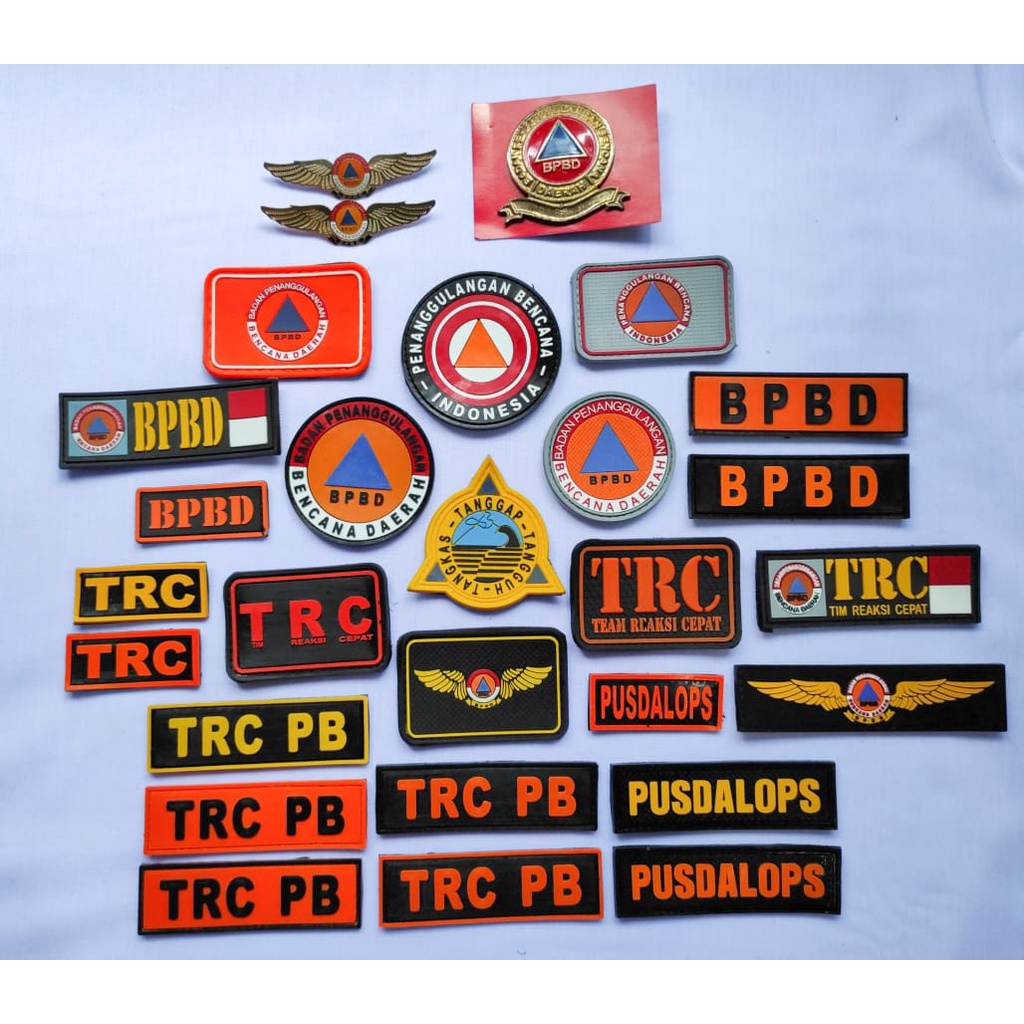 Jual Emblem / Patch Rubber / Tempelan Karet Logo BPBD Badan ...