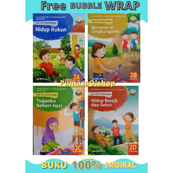 Jual BUKU TEKS TEMATIK TERPADU UNTUK SD/MI KELAS 2 TEMA 2A.2B.2C.2D ...