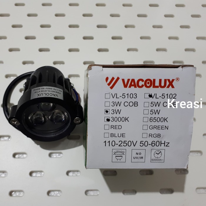 Jual LAMPU LED TAMAN VACOLUX VL-5102 3W / 3 Watt - KUNING | Shopee ...