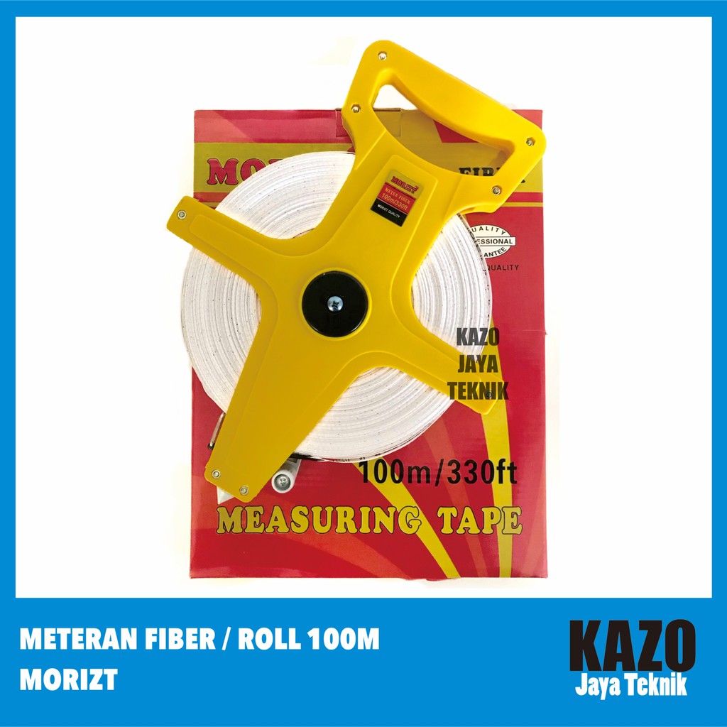 Jual Meteran Fiber PVC 100m / Meteran Tancap / Meteran Tanah / Meteran ...