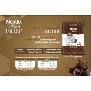 Jual Nestle Dark Cocoa 1kg Dark Coklat Nestle | Shopee Indonesia