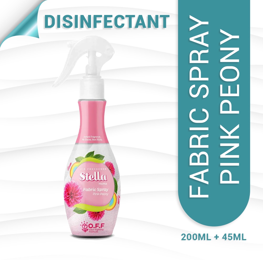 Jual Stella Fabric Spray Pink Peony 200+45ml | Shopee Indonesia