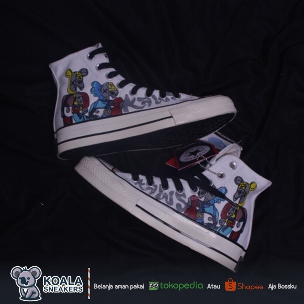 Jual SEPATU CONVERSE 70S HIGH X KAWS COMPANION WHITE PREMIUM | Shopee ...