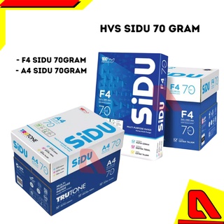 Jual KERTAS HVS F4 A4 70 GRAM SIDU 1 RIM ECER MURAH Indonesia|Shopee ...
