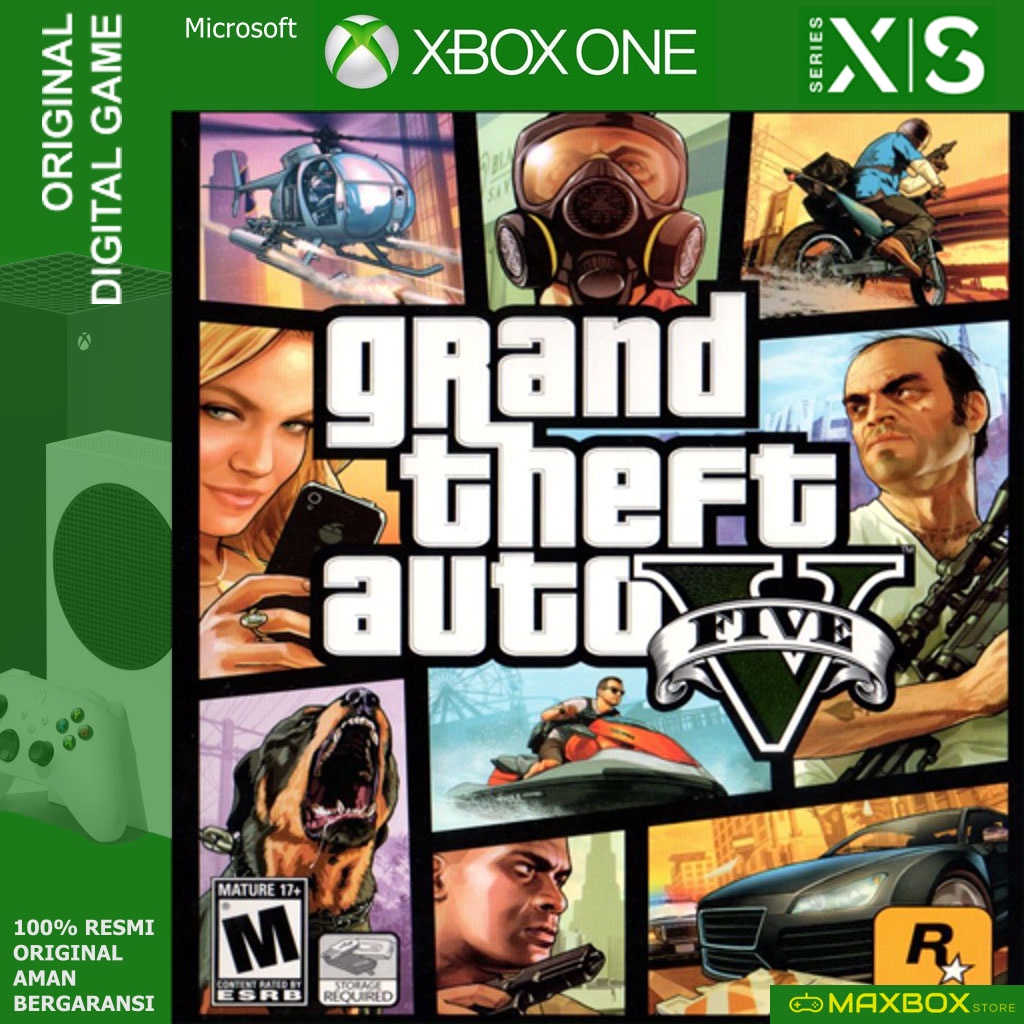 Jual Grand Theft Auto GTA V XBOX original game | Shopee Indonesia