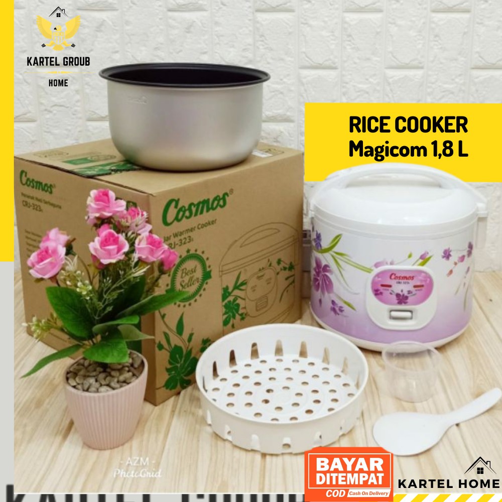 Jual HOME Rice Cooker COSMOS 1,8L Original | Shopee Indonesia