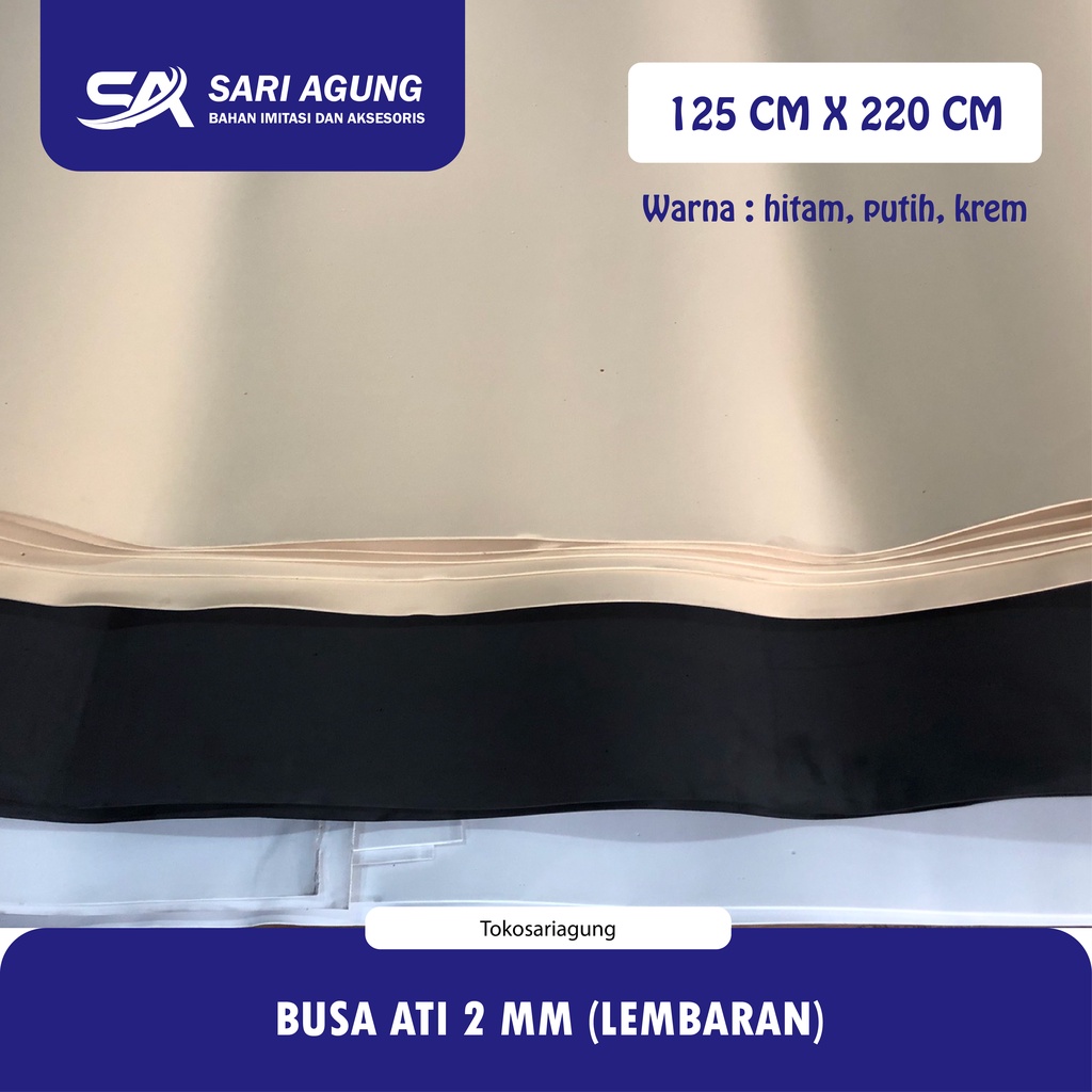 Jual BUSA ATI 2 MM 220 cm x 125 cm (LEMBARAN) SPON EVA FOAM MAT ...