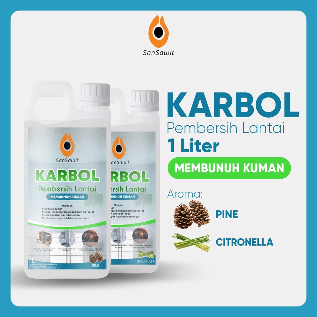 Jual Karbol Pembersih Lantai 1 L - Anti-bakteri - Sansawit | Shopee ...