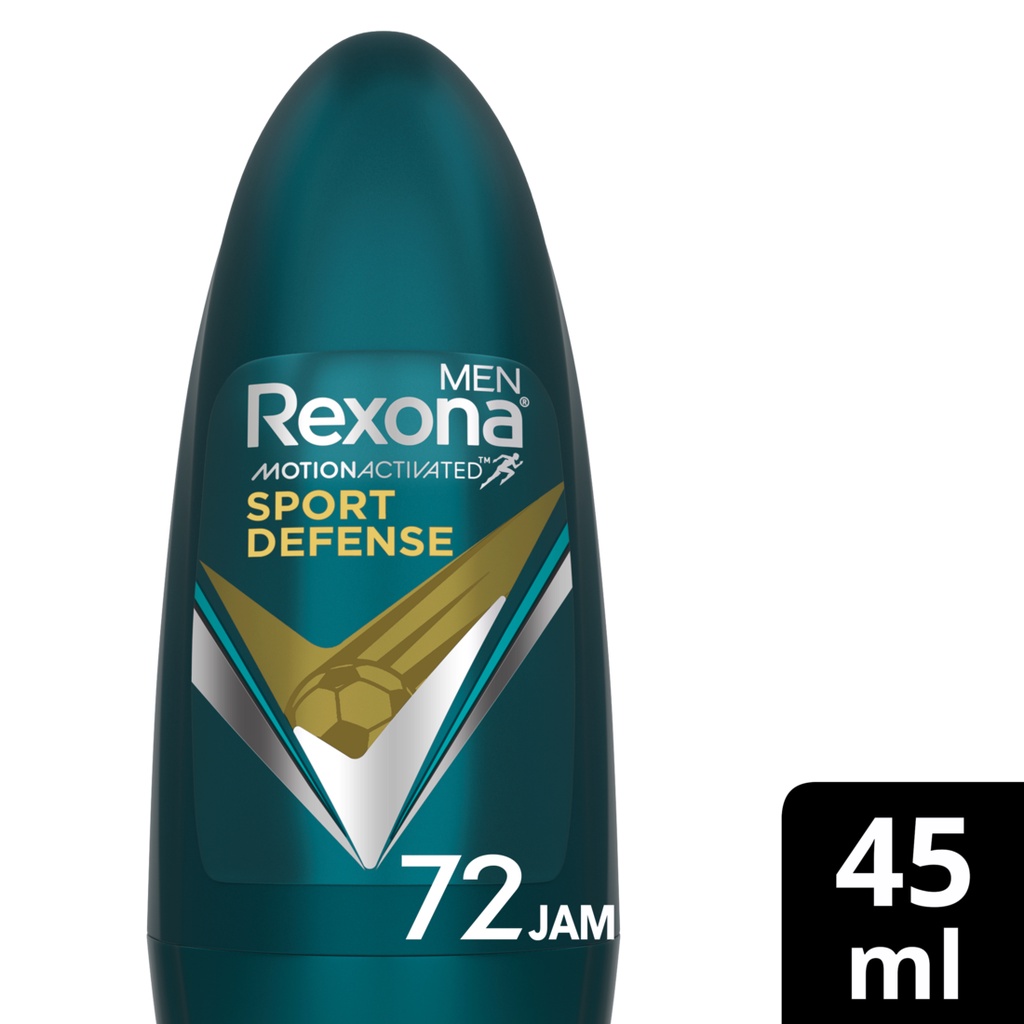 Jual Rexona Men Deodorant Roll On Antiperspirant Sport Defense 72 Jam Kesegaran 45Ml | Shopee ...