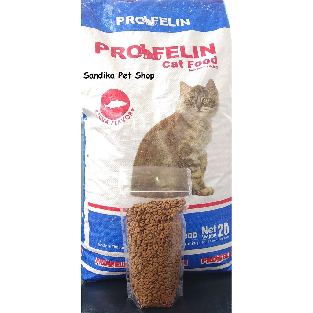Jual Makanan Kucing / Cat Food PROFELIN REPACK TUNA 500 Gram | Shopee ...